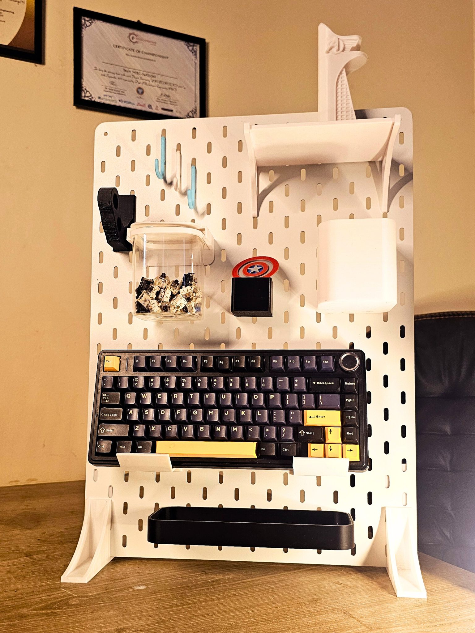 Mecha Beast PegBoard for Mechanical Keyboard Enthusiasts