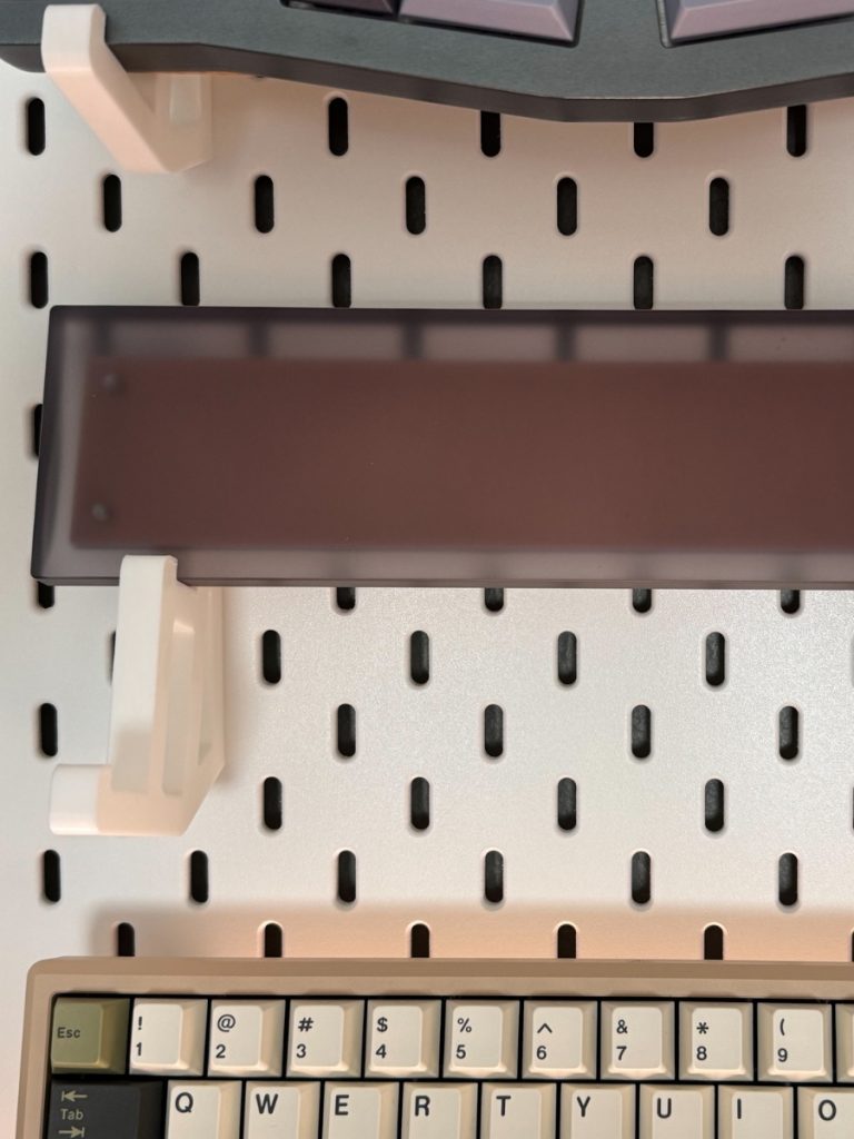 Dual Level Keyboard Mount | Pegboard Display for Keyboard